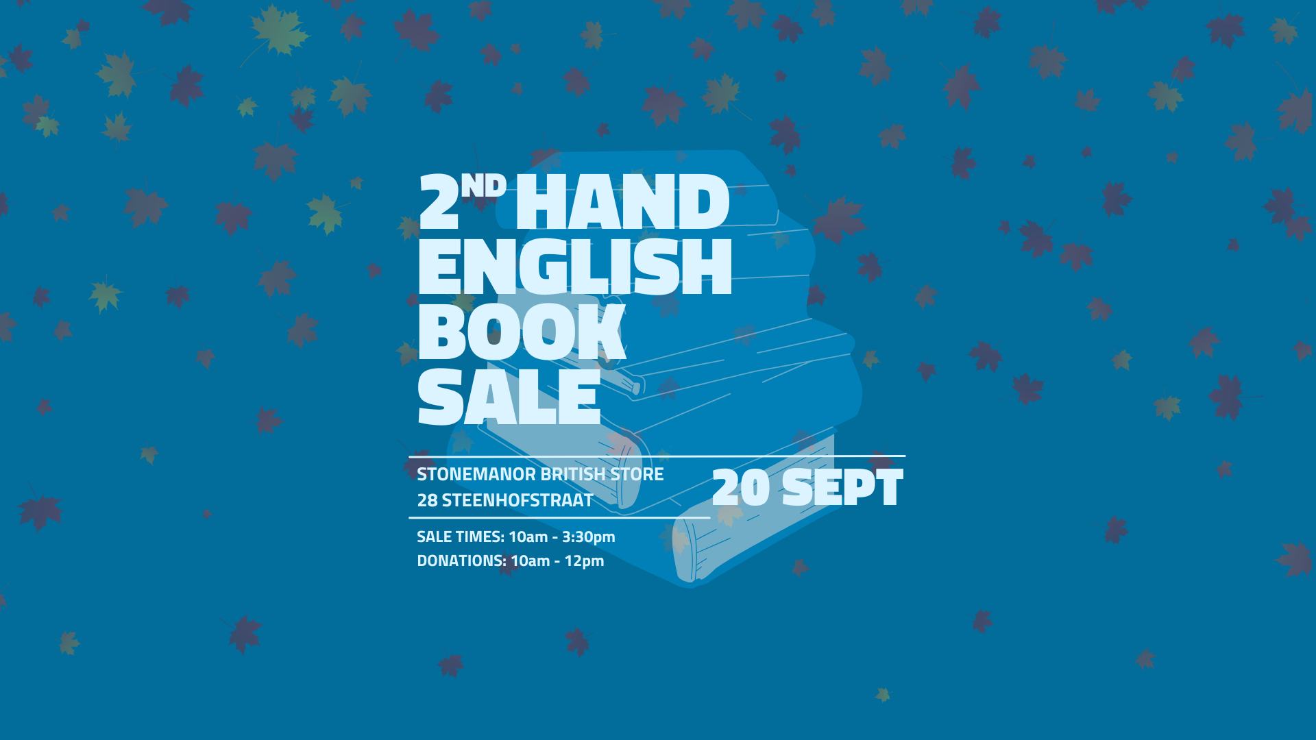 Second Hand English Book Sale – Autumn – Serve the City Brussels