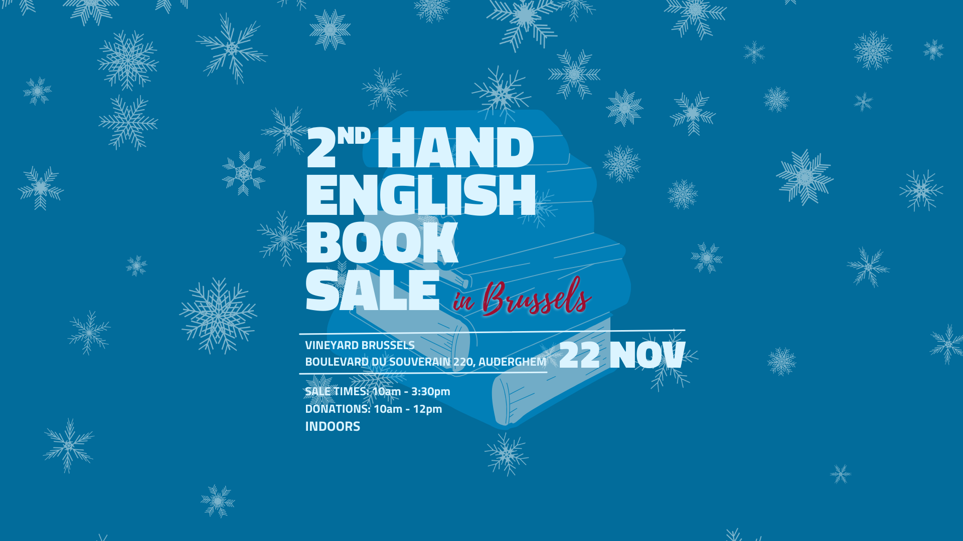 Second Hand English Book Sale – Winter – Serve the City Brussels